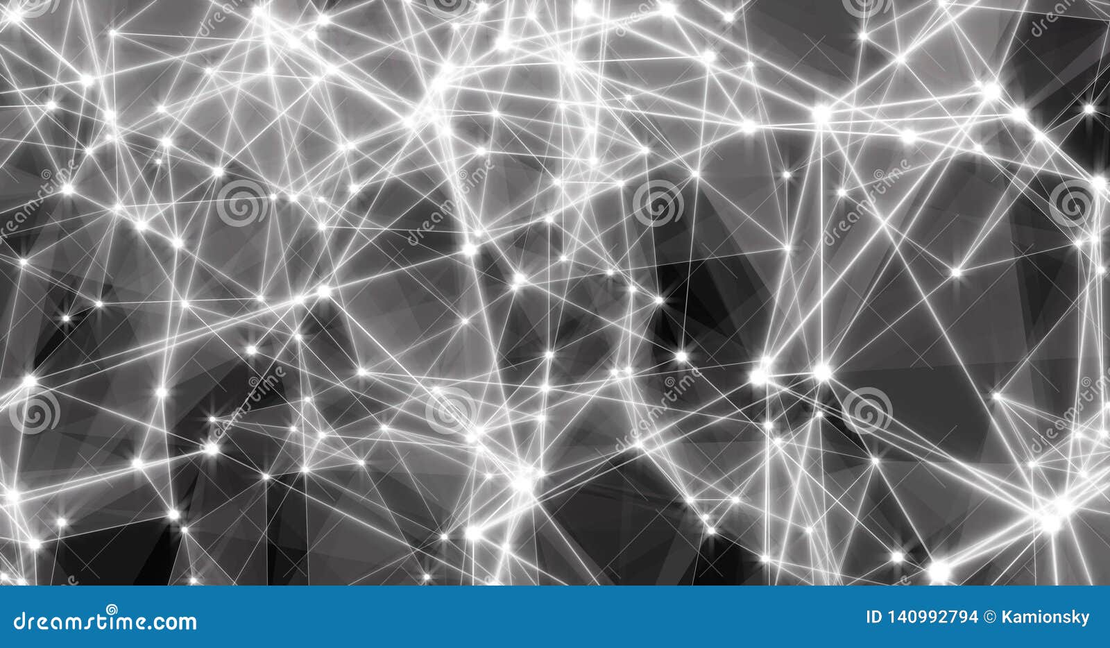 Background Abstract Dynamic Plexus Futuristic Technology. 3d Render Stock Illustration ...