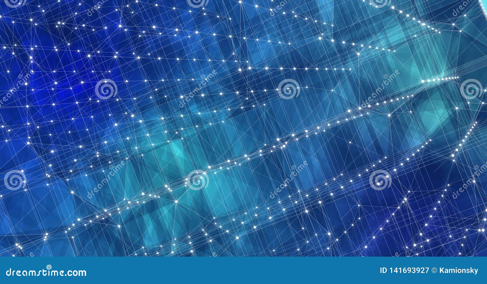Background Abstract Dynamic Plexus Futuristic Technology 3d Render