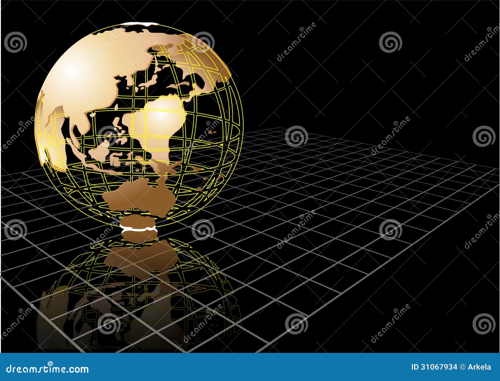 Background with Abstract Earth Globe Stock Vector - Illustration of ...
