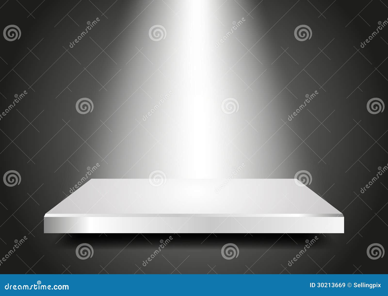 Blank Podium 3D. Presentation Template for Your Pr Stock Vector ...