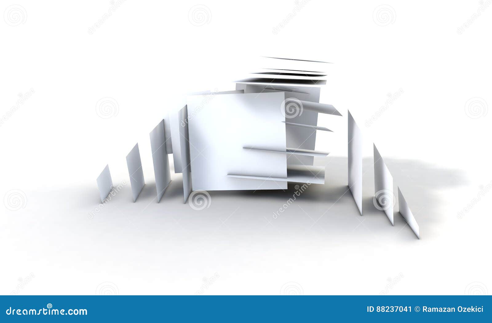 Background of Abstract Explosion Cubes 3d Render Stock Illustration ...