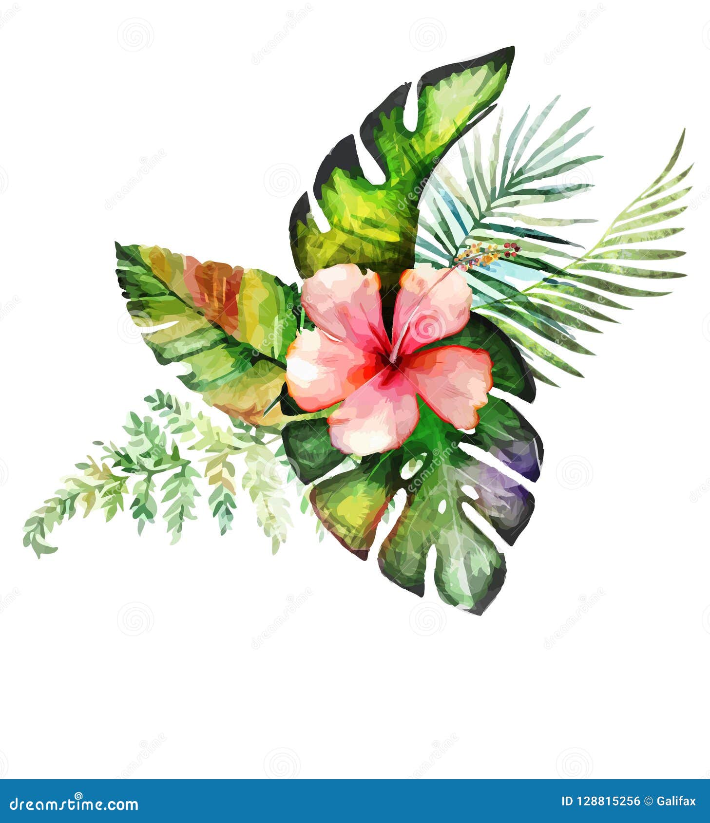 Background with Abstract Flower. Stock Illustration - Illustration of ...