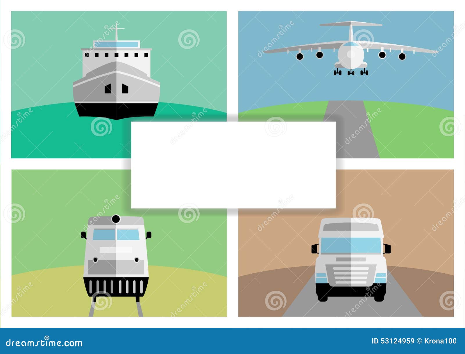Background with Abstract Freight Transportation Stock Vector ...