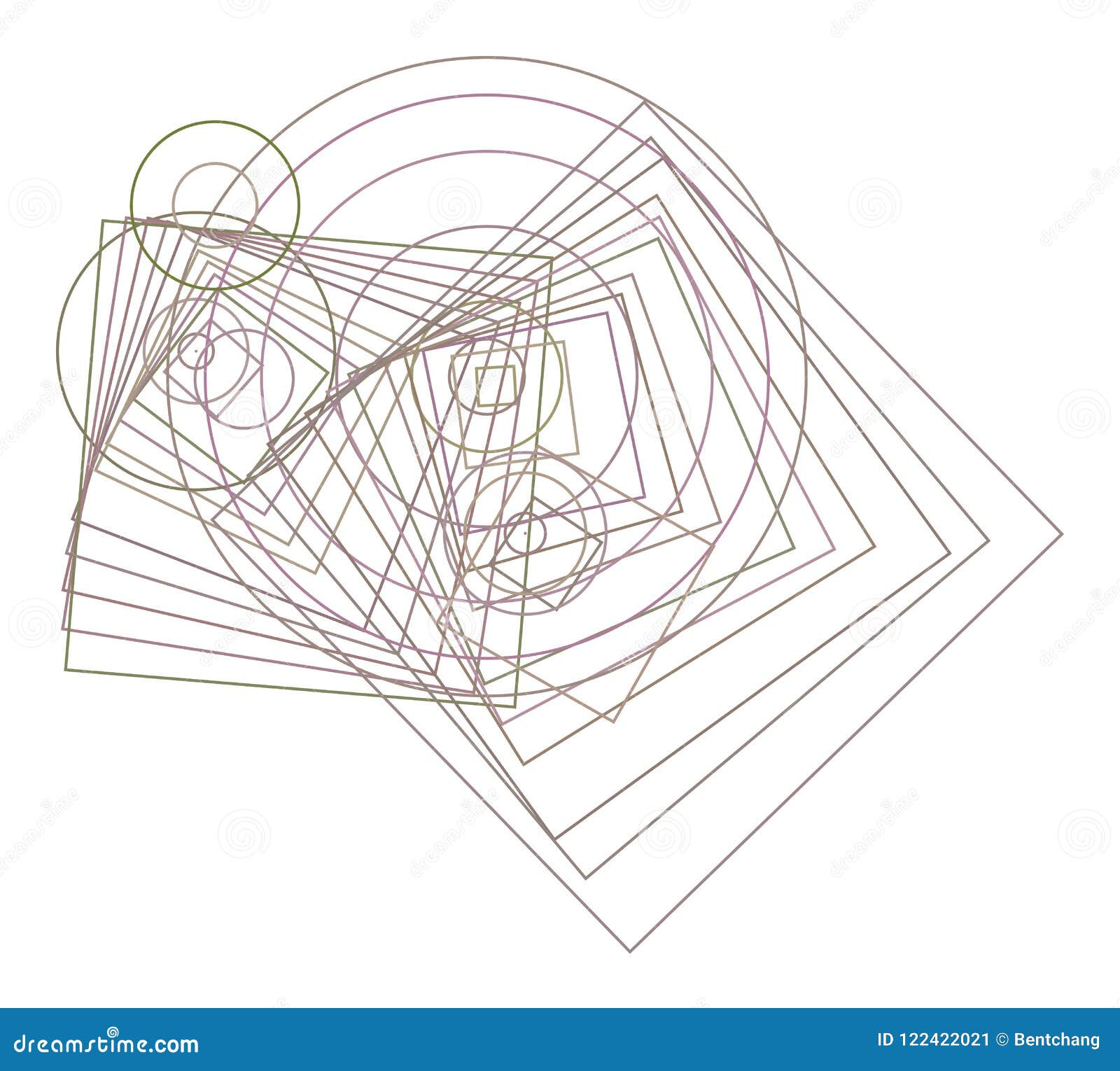 Background Abstract Geometric Ellipse & Square Box Pattern for Design ...