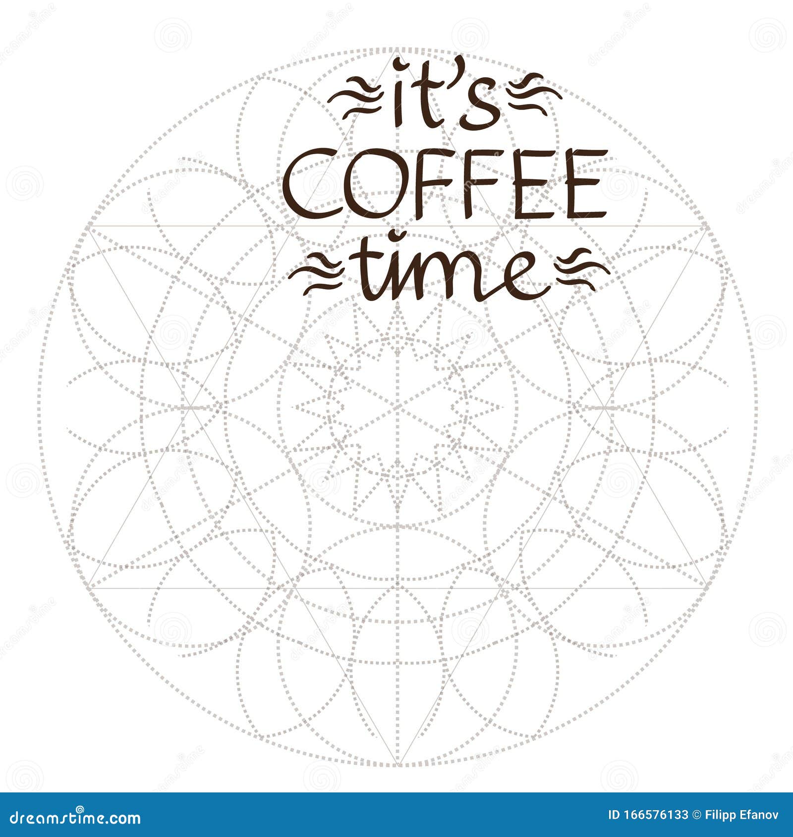 Background with Abstract Geometric Pattern of Circles with the Words ...