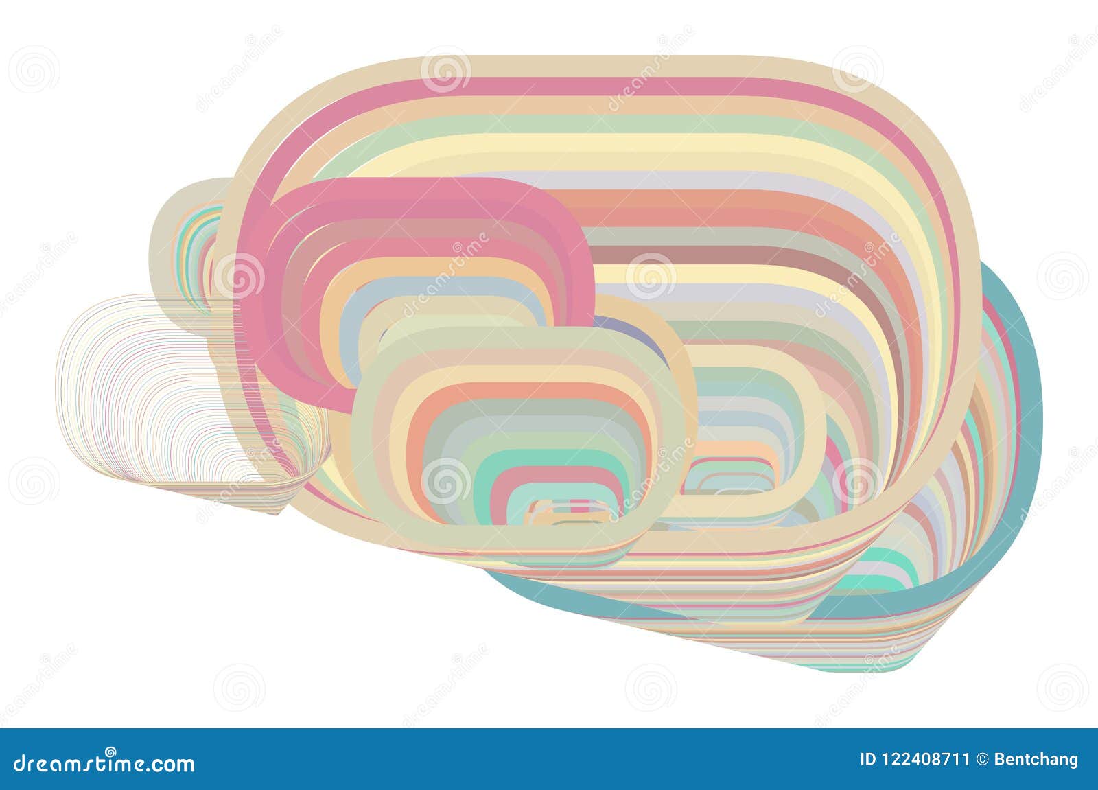 Background Abstract Geometric Rounded Rectangle Pattern for Design ...