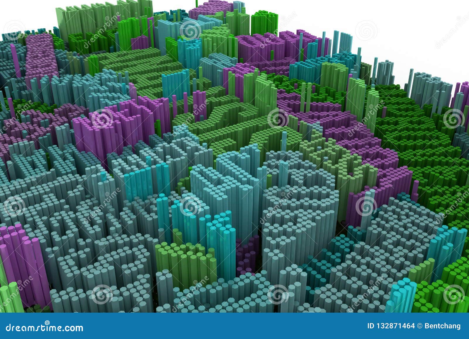 3D Rendering - FEA Analysis Of A Metal Clamp Stock Illustration ...