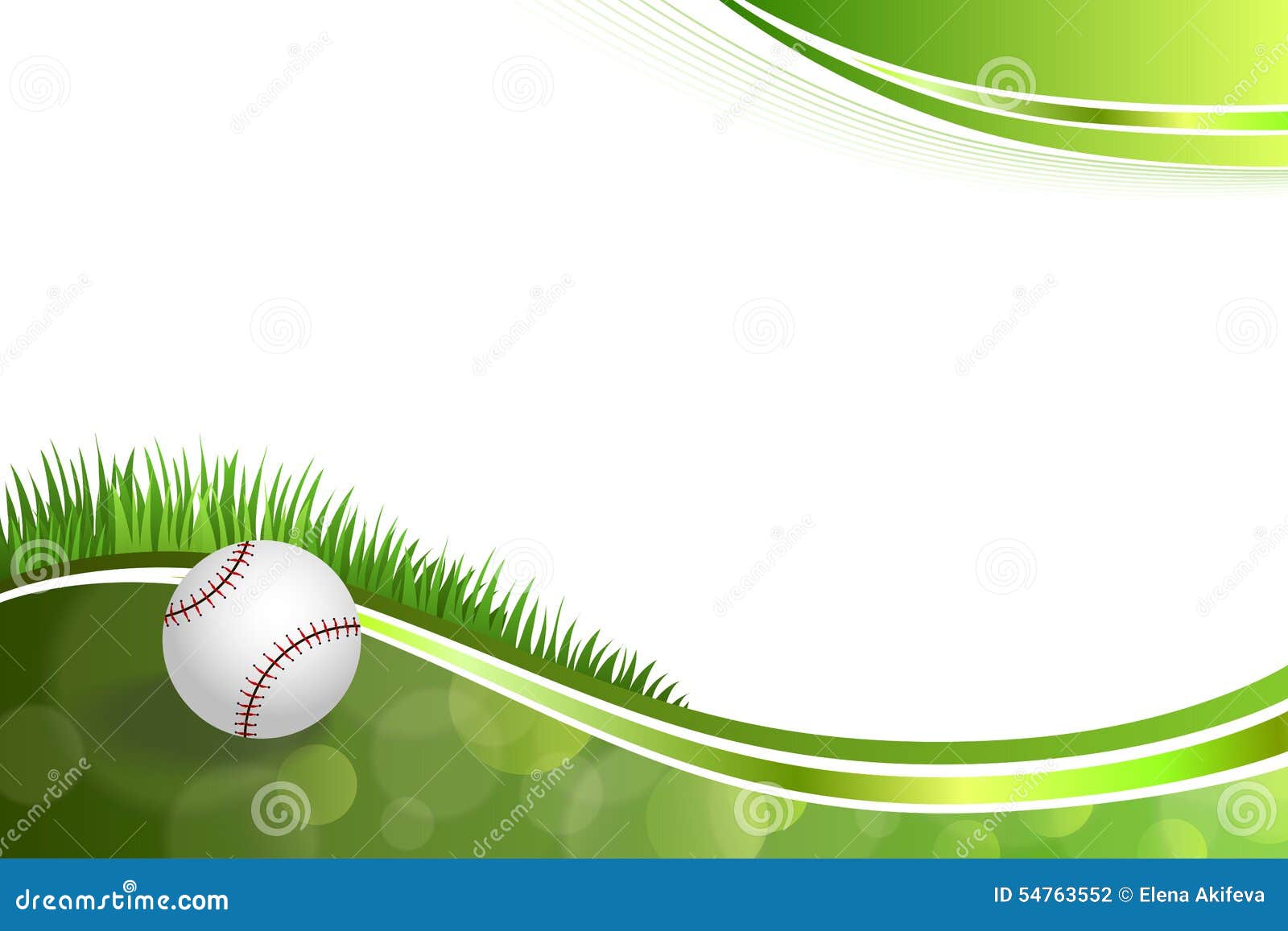 Background Abstract Green Baseball Ball Illustration Stock Vector ...