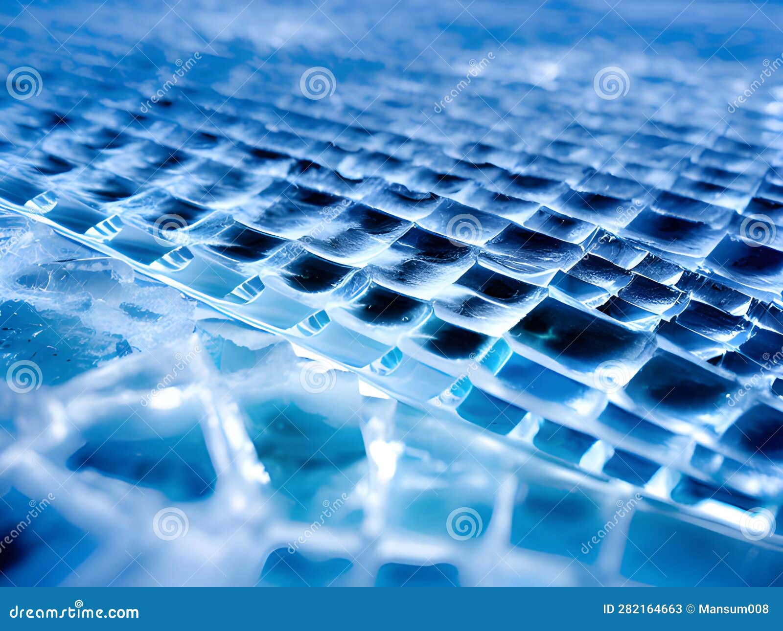 Background Abstract Ice Cubes Texture, AI Generated Stock Illustration ...