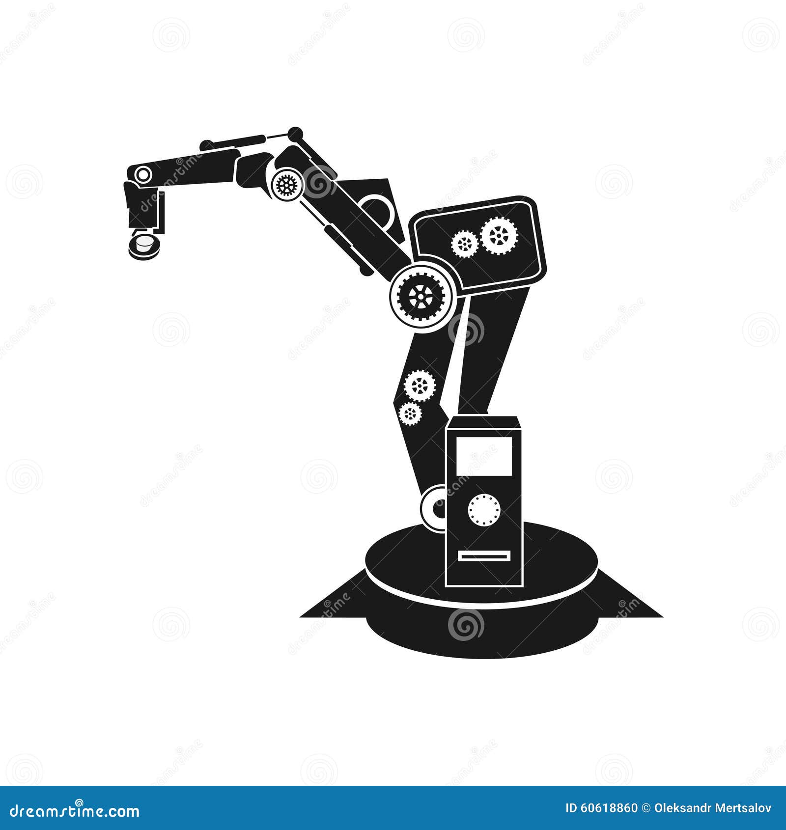 Background Abstract Illustration Robotics, Robot Hand Stock Vector ...