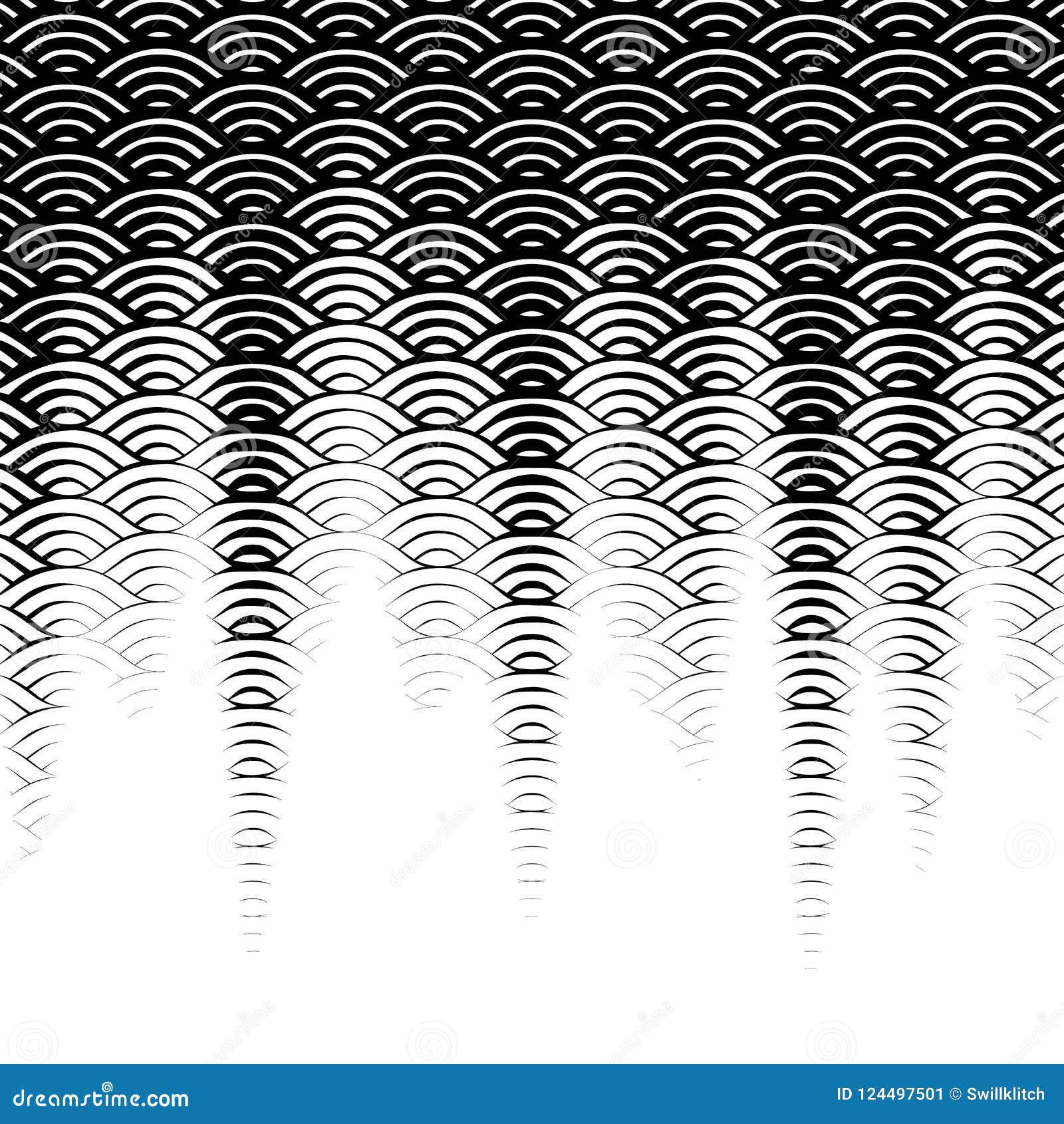 Background with Abstract Line Waves Pattern and Thickness Gradient ...