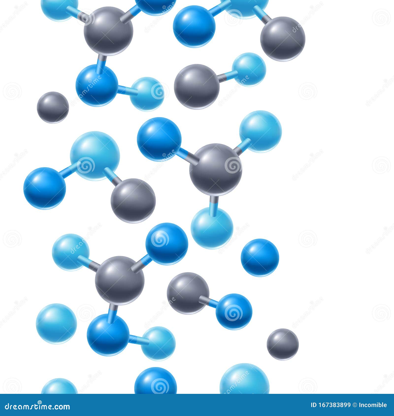 Background with Abstract Molecules or Atoms. Stock Vector ...