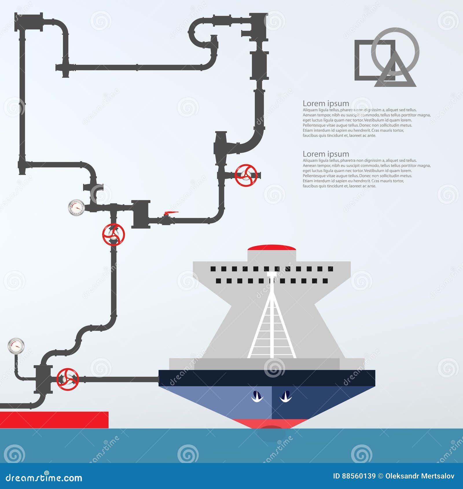 Pipeline Logo Emblem. Crossed Pipe. Isolated On A Dark Background ...