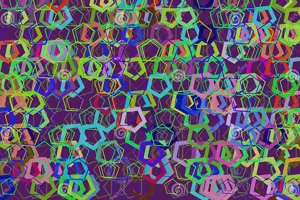 Background Abstract Pentagon Pattern for Design. Vector, Cover, Graphic ...