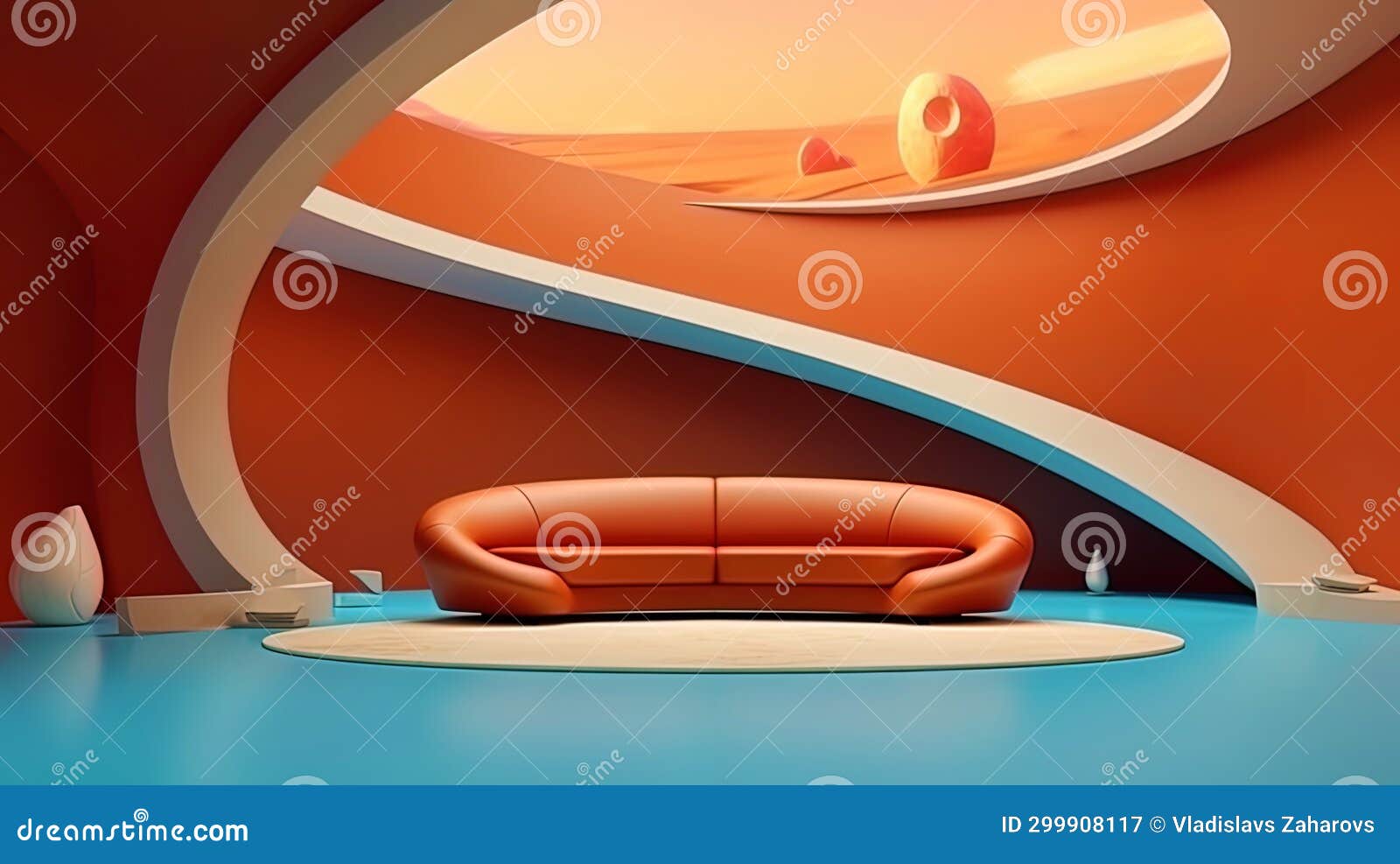 The Background with an Abstract Picture Creating an Impressive Interior ... The Background with an Abstract Picture Creating an Impressive Interior ...