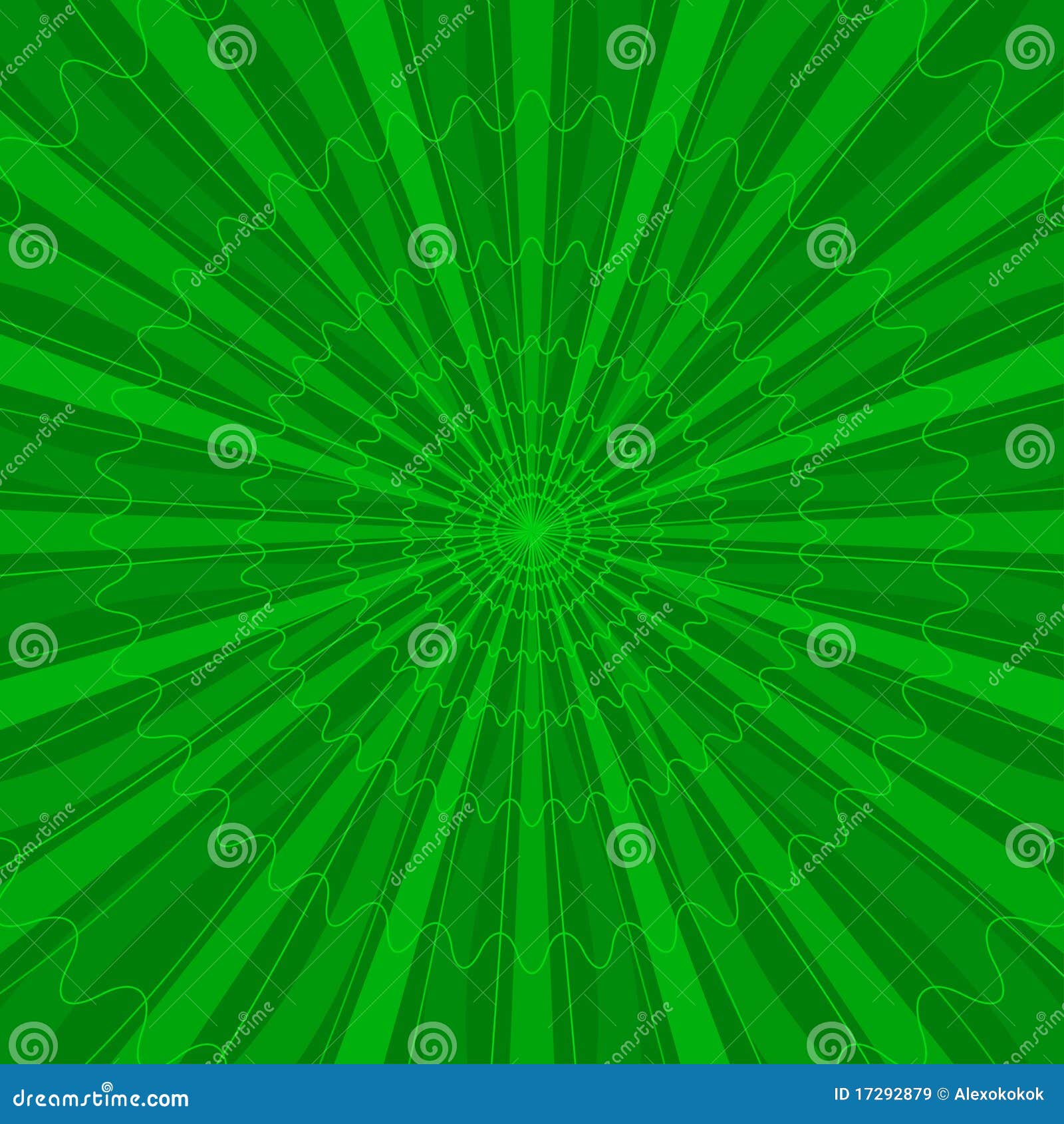 Background Abstract Radial, Green Stock Vector - Illustration of shine ...