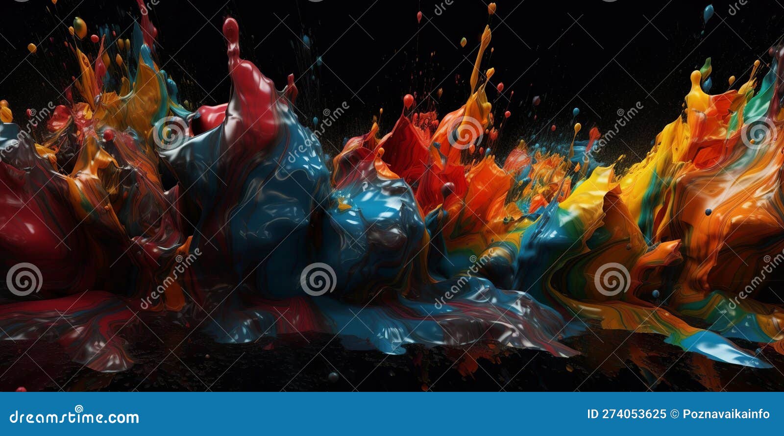 Background Abstract Realistic Paint, Bright Color. Stock Illustration ...