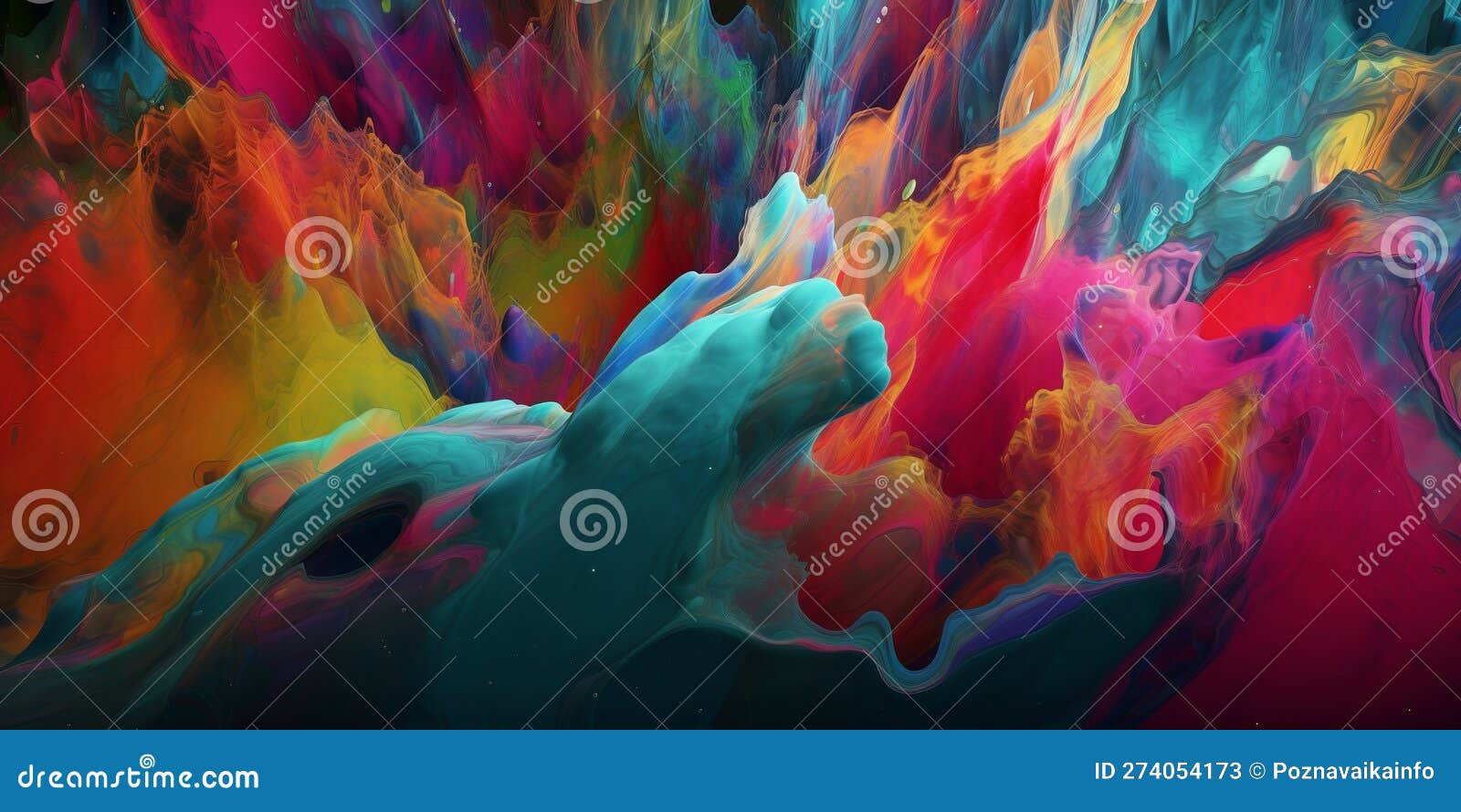 Background Abstract Realistic Paint, Bright Color. Stock Illustration ...