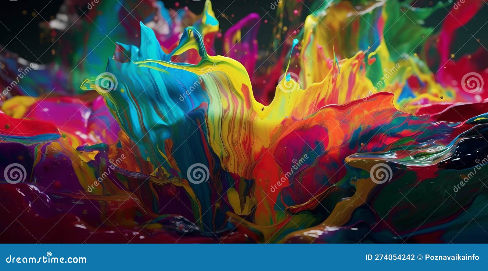 Background Abstract Realistic Paint, Bright Color. Stock Illustration ...