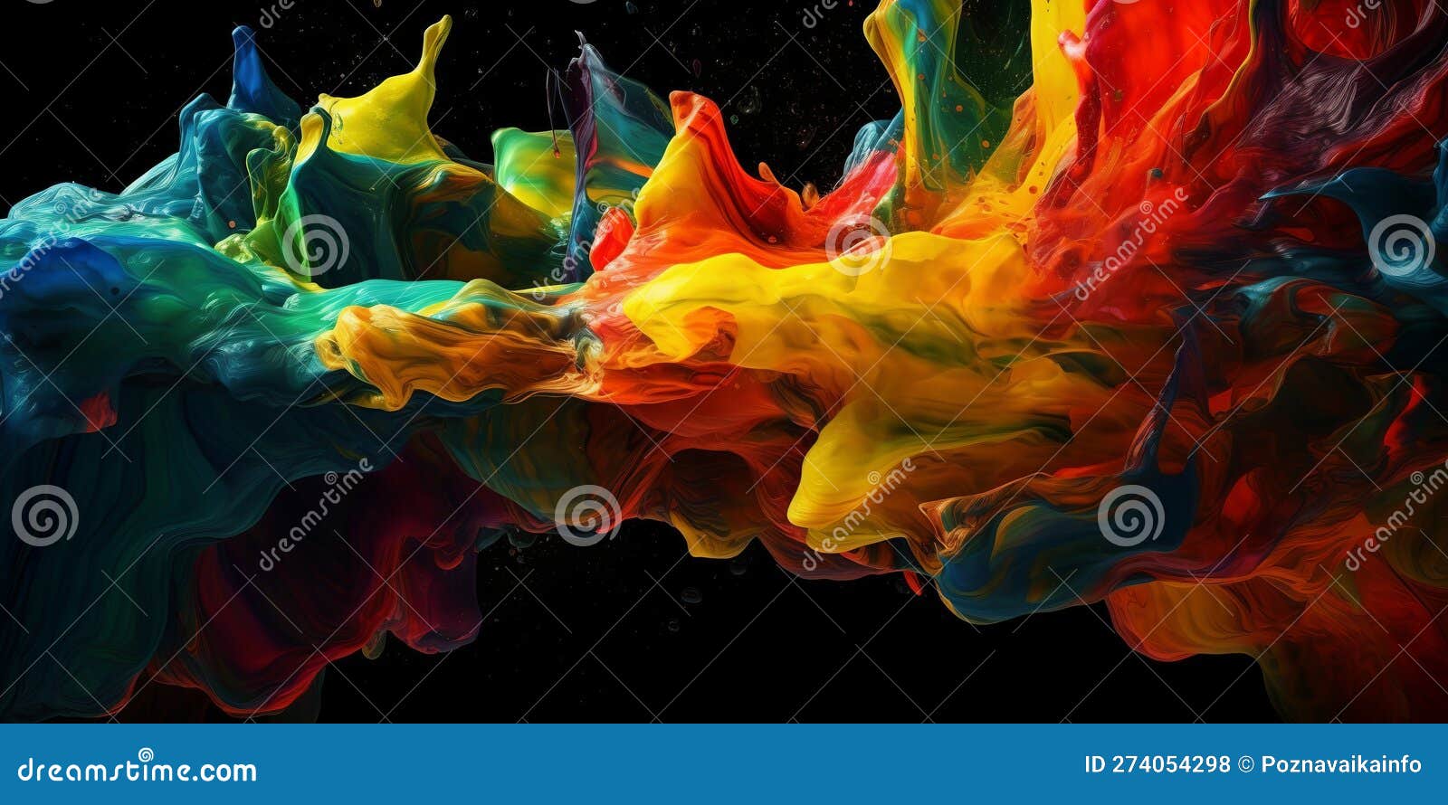 Background Abstract Realistic Paint, Bright Color. Stock Illustration ...