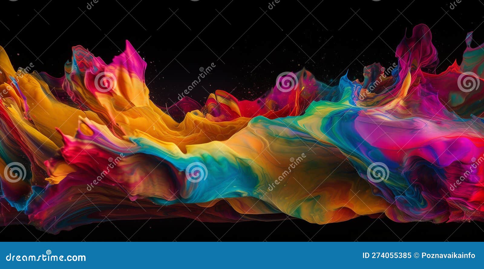 Background Abstract Realistic Paint, Bright Color. Stock Illustration ...