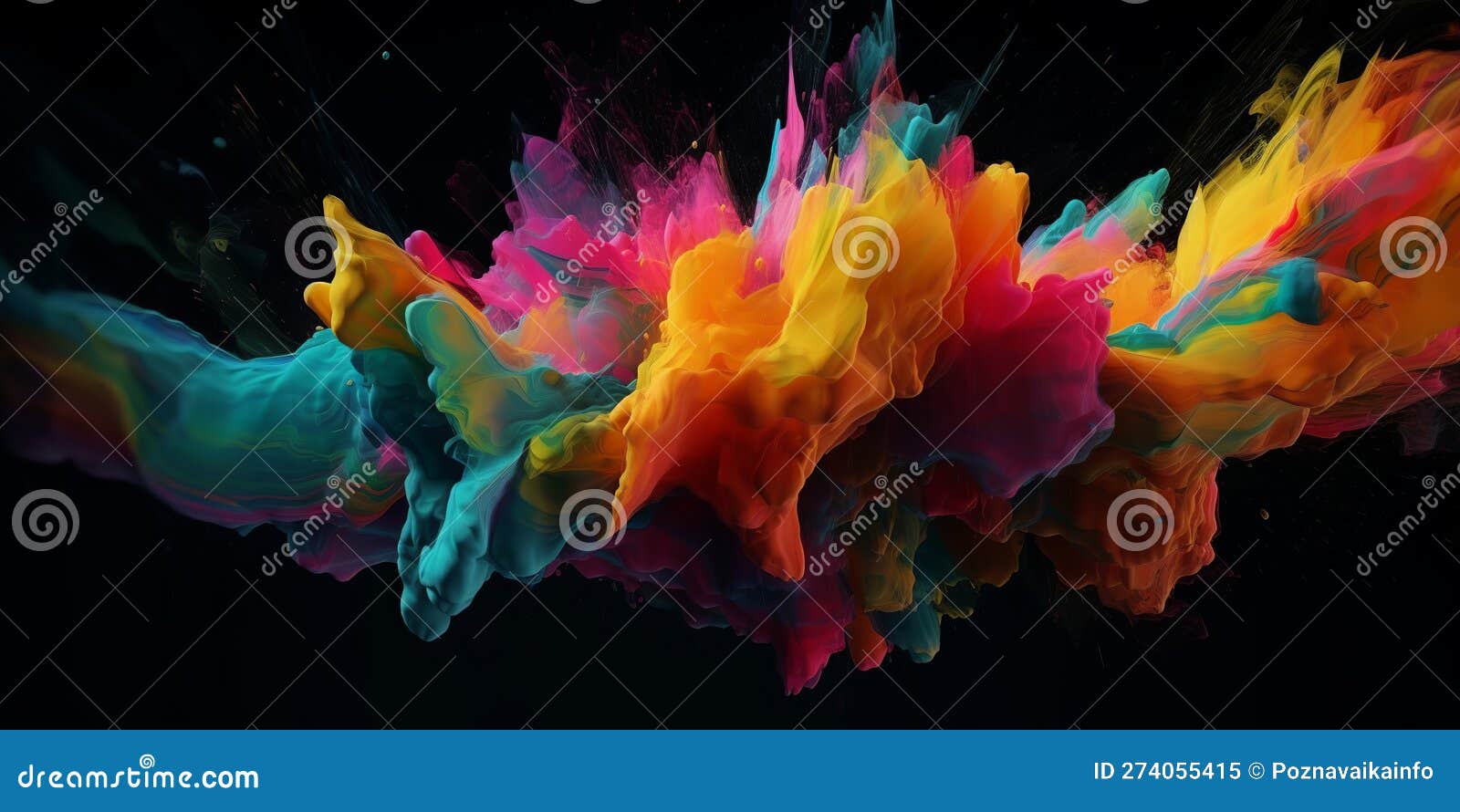 Background Abstract Realistic Paint, Bright Color. Stock Illustration ...