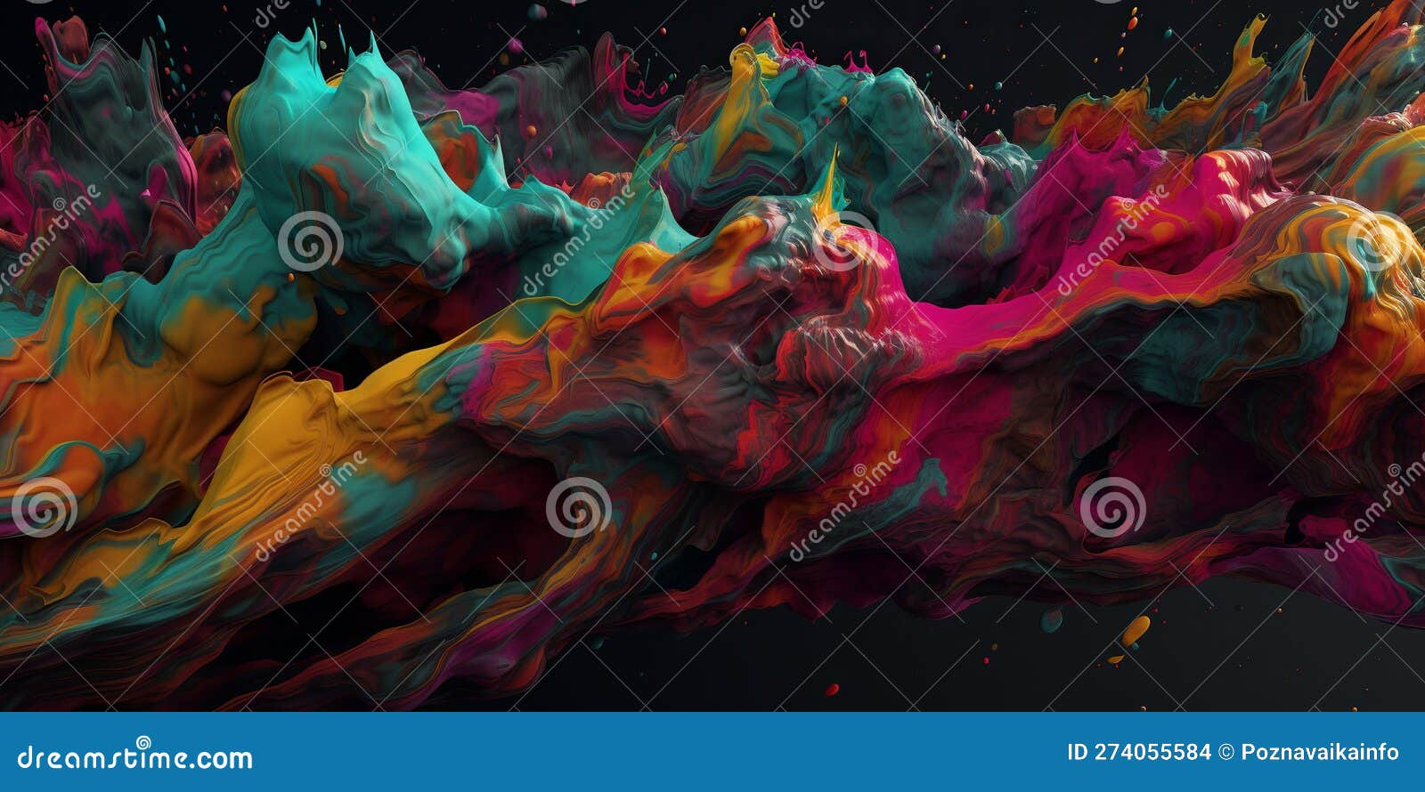 Background Abstract Realistic Paint, Bright Color. Stock Illustration ...