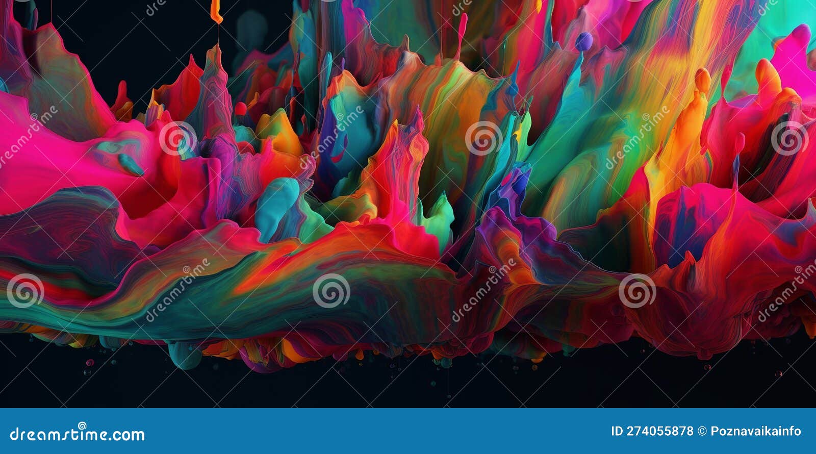 Background Abstract Realistic Paint, Bright Color. Stock Illustration ...