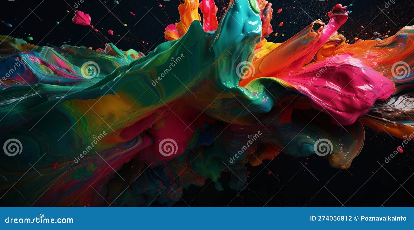 Background Abstract Realistic Paint, Bright Color. Stock Illustration ...