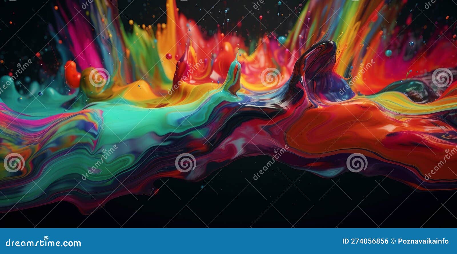 Background Abstract Realistic Paint, Bright Color. Stock Illustration ...