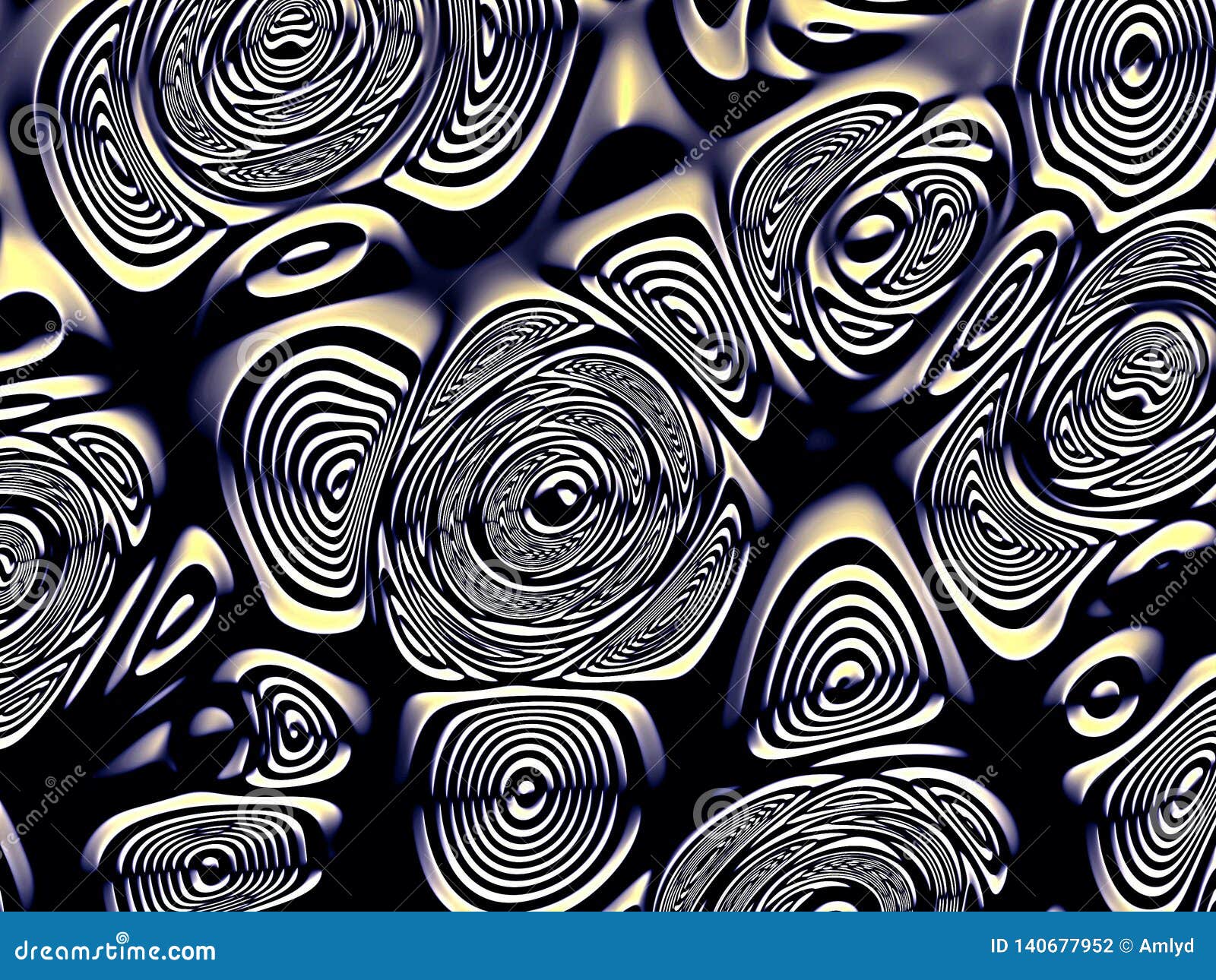 Eccentric concentrics stock illustration. Illustration of bright ...