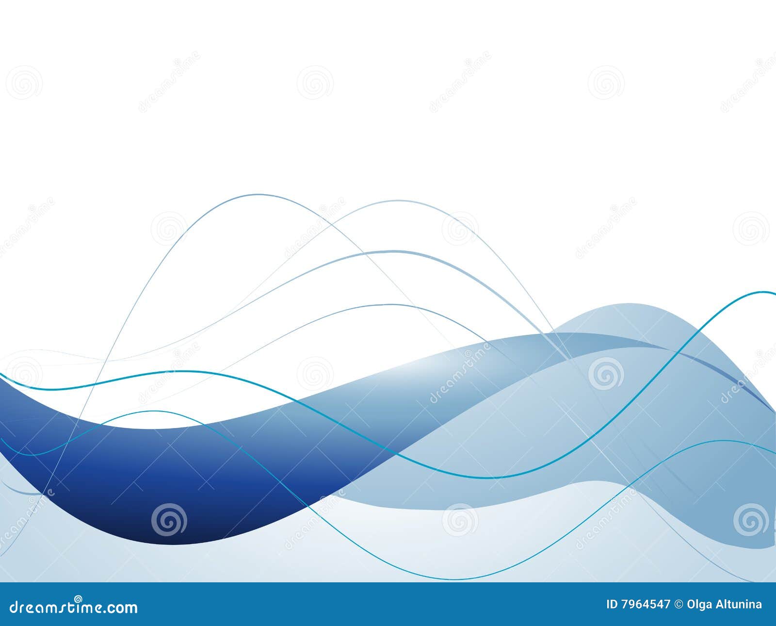 Background with Abstract Smooth Lines Stock Vector - Illustration of ...