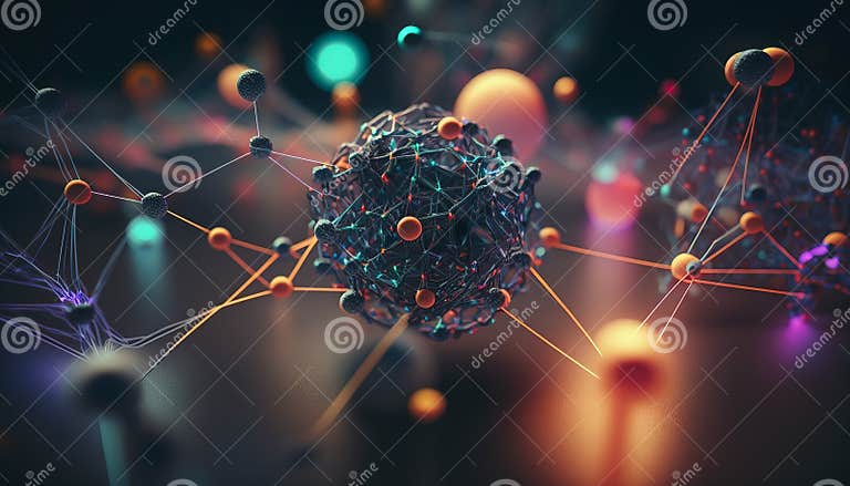 Background - Abstract Techno Design with Geometric Elements - Ai ...