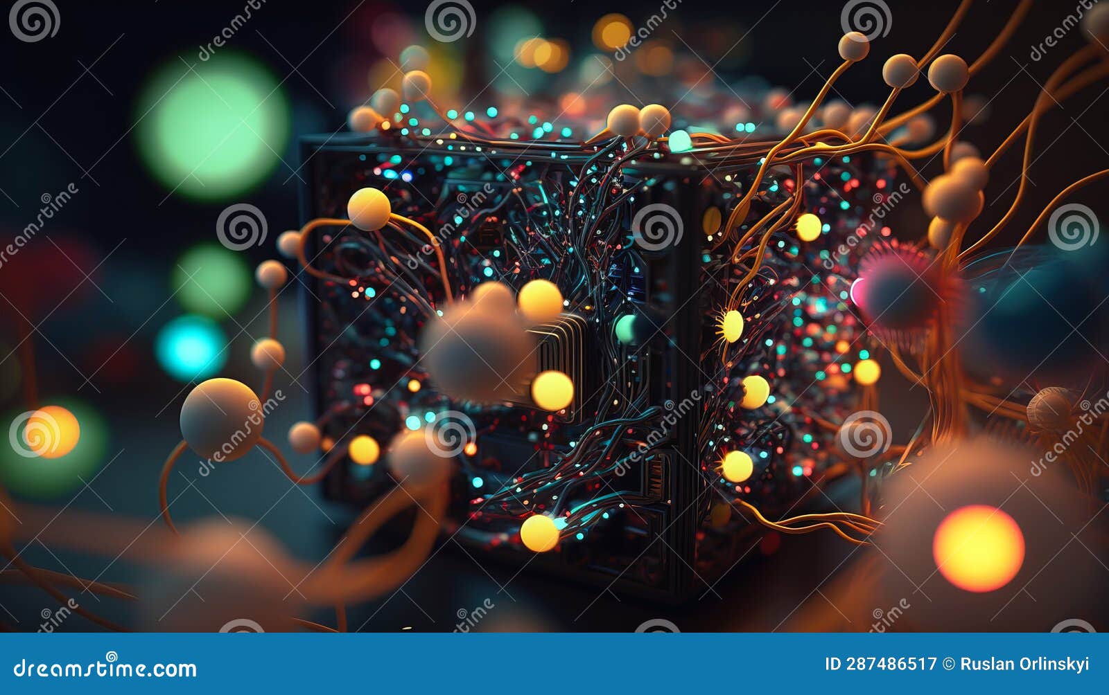 Background - Abstract Techno Design with Geometric Elements - Ai ...