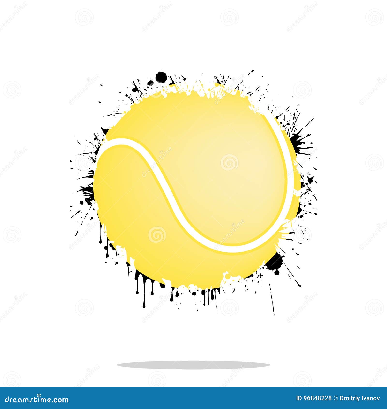 Background Abstract Tennis Ball from Blots Stock Vector - Illustration ...