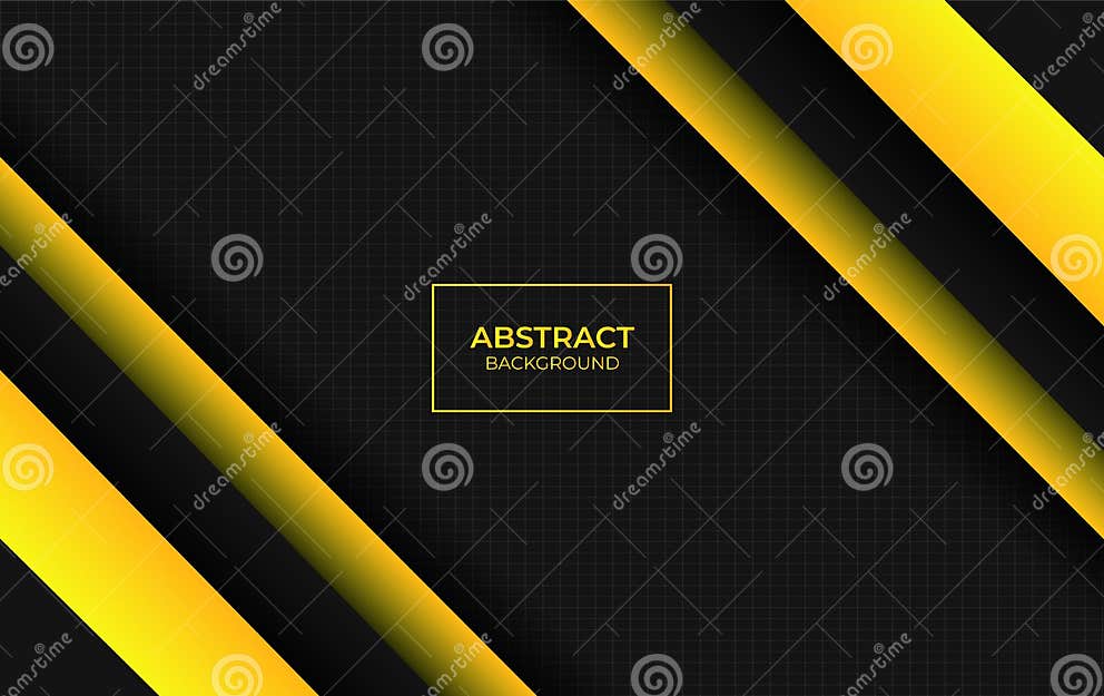 Background Abstract Yellow and Black Design Stock Vector - Illustration ...