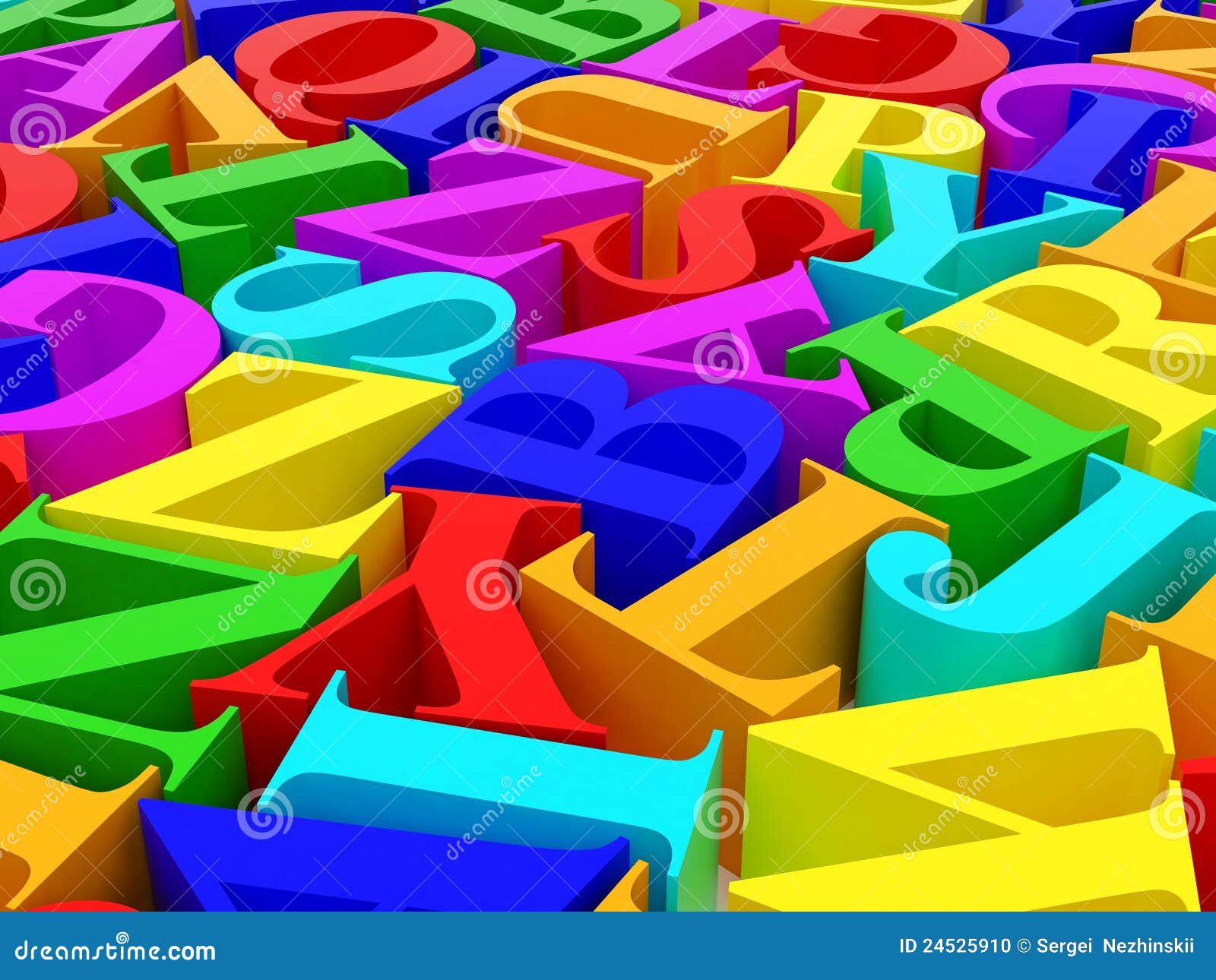 Background of alphabets stock illustration. Illustration of green ...