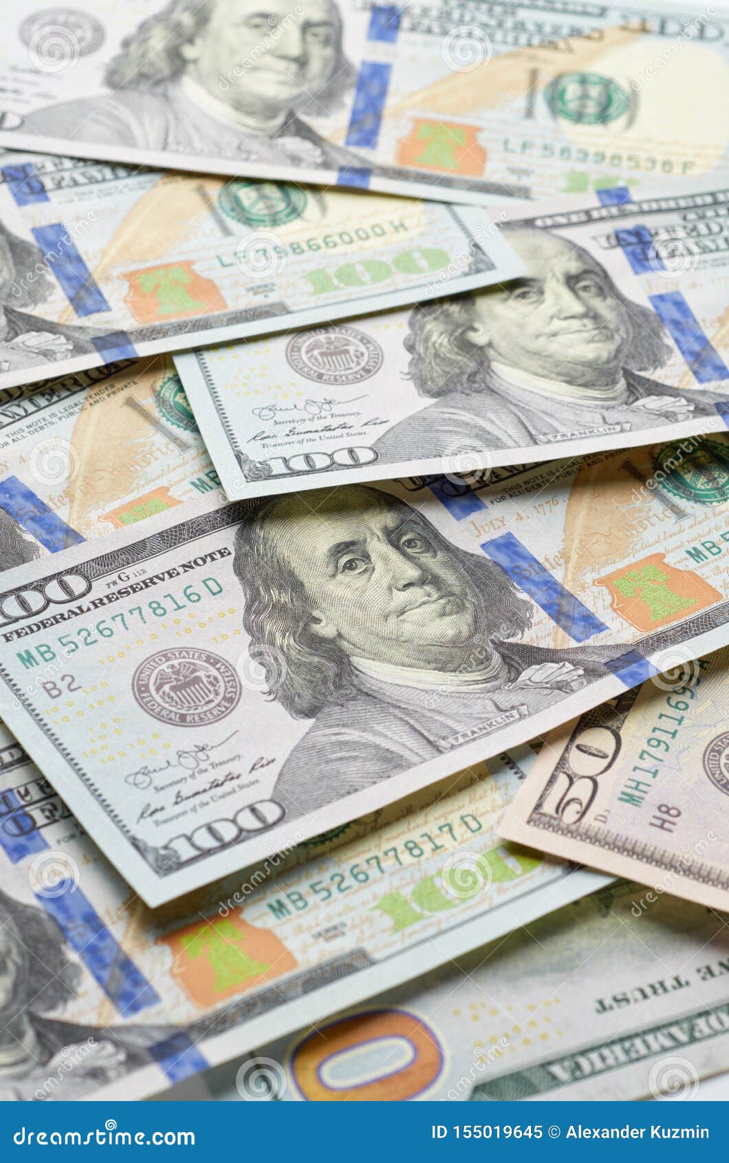 Background of American Paper Money Stock Image - Image of bill ...