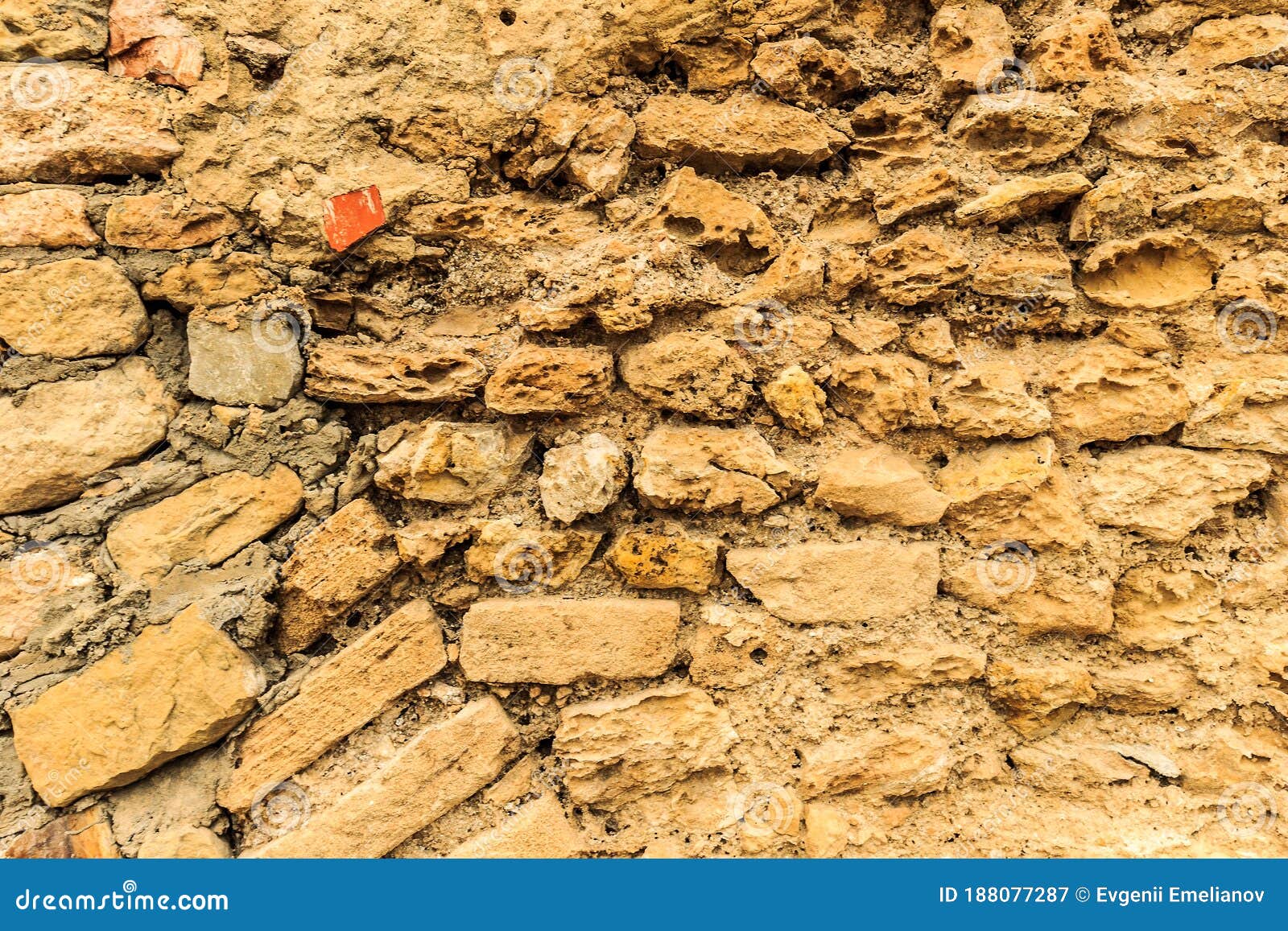 Background of Ancient Stone Wall. Texture of Old Brick Stock Image ...