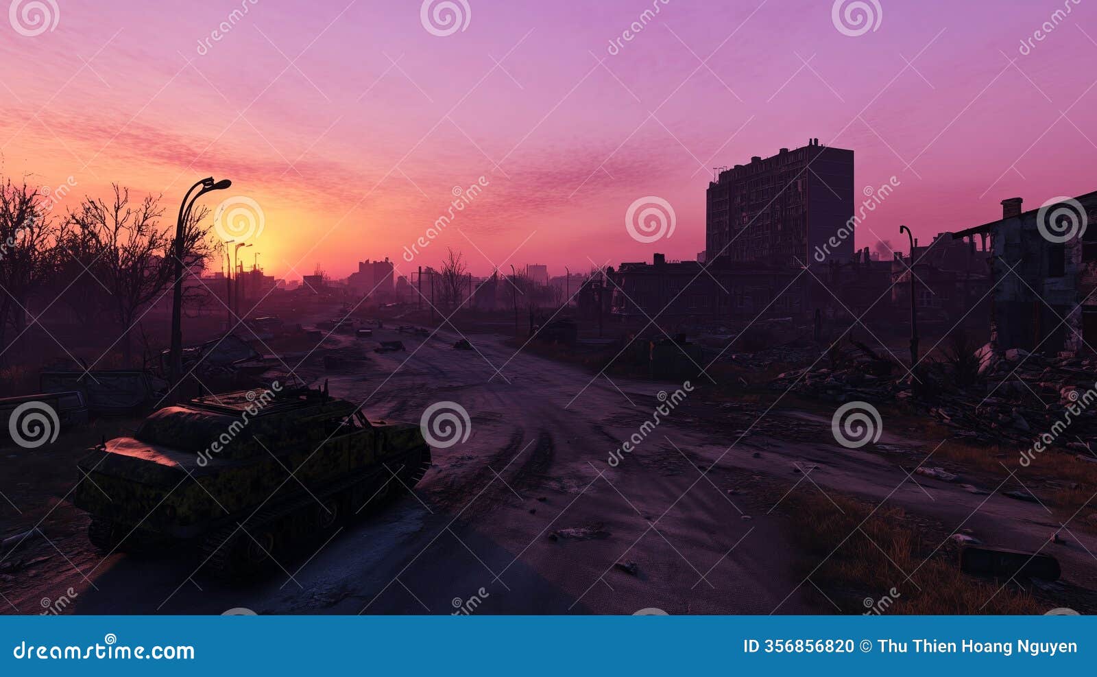 Background of Apocalypse for Wallpaper Stock Photo - Image of skyline ...