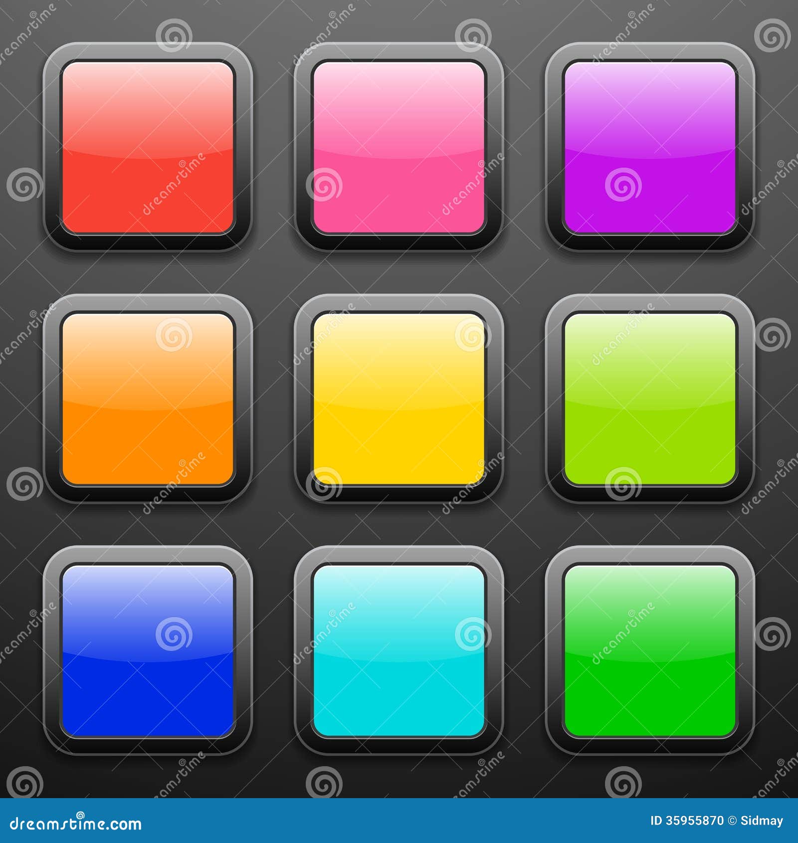 Background for the App Icons - Glass Set Stock Vector - Illustration of ...