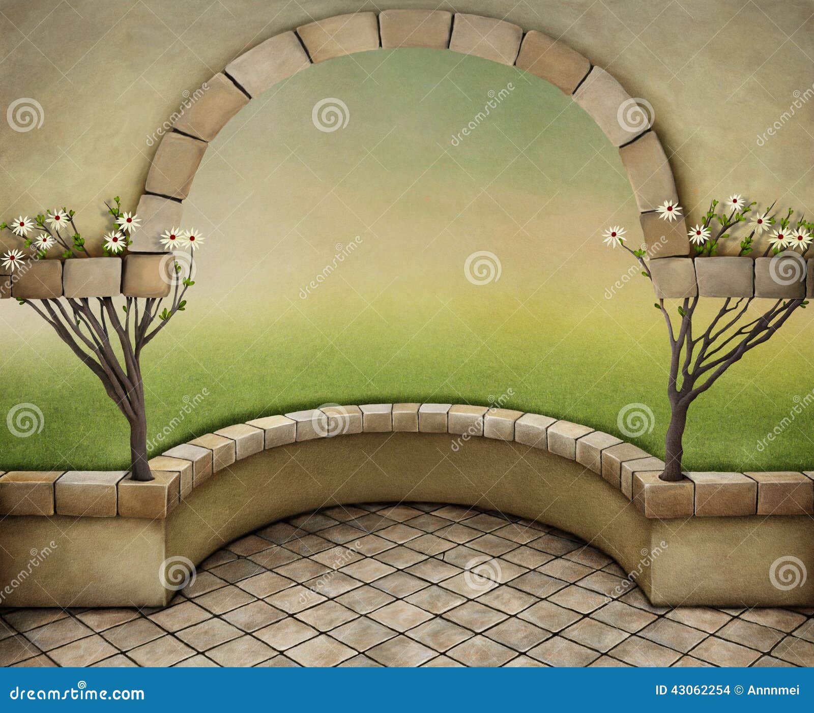 Background with Arch stock illustration. Illustration of pastel - 43062254
