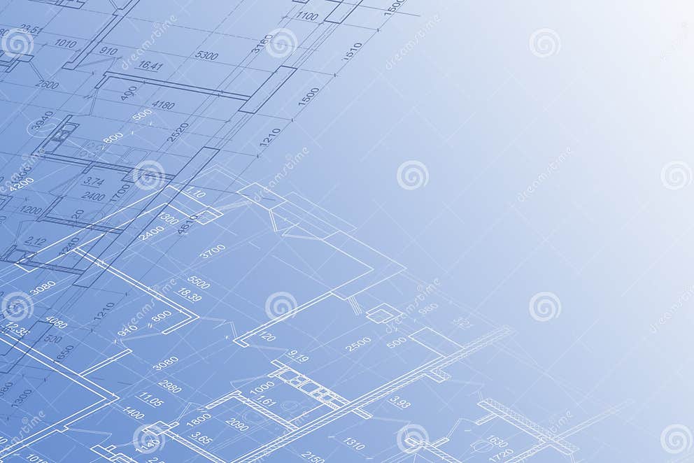 Background of Architectural Drawing Stock Illustration - Illustration ...