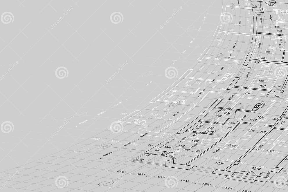 Background of Architectural Drawing Stock Illustration - Illustration ...