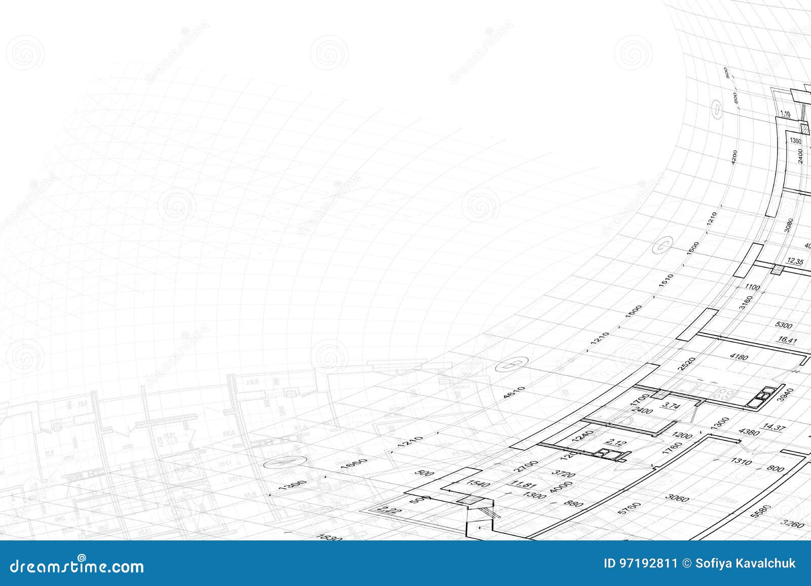 Background of Architectural Drawing Stock Illustration - Illustration ...