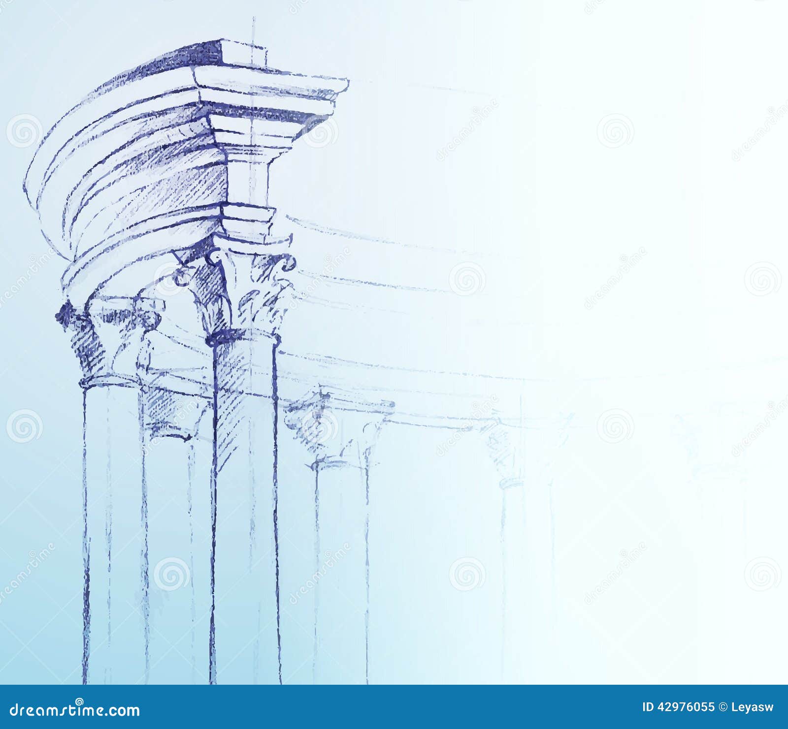 Background with Architectural Element Stock Vector - Illustration of ...