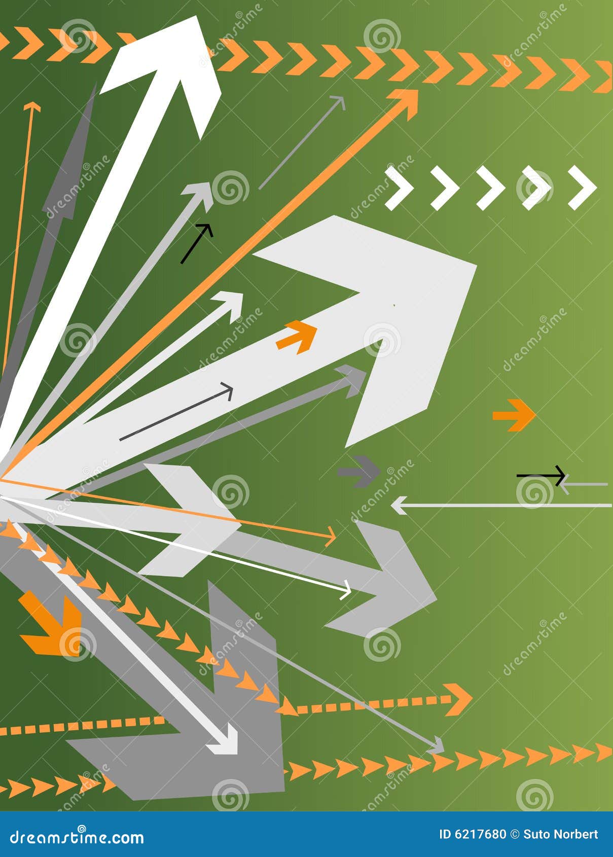 Background with arrows stock vector. Illustration of square - 6217680