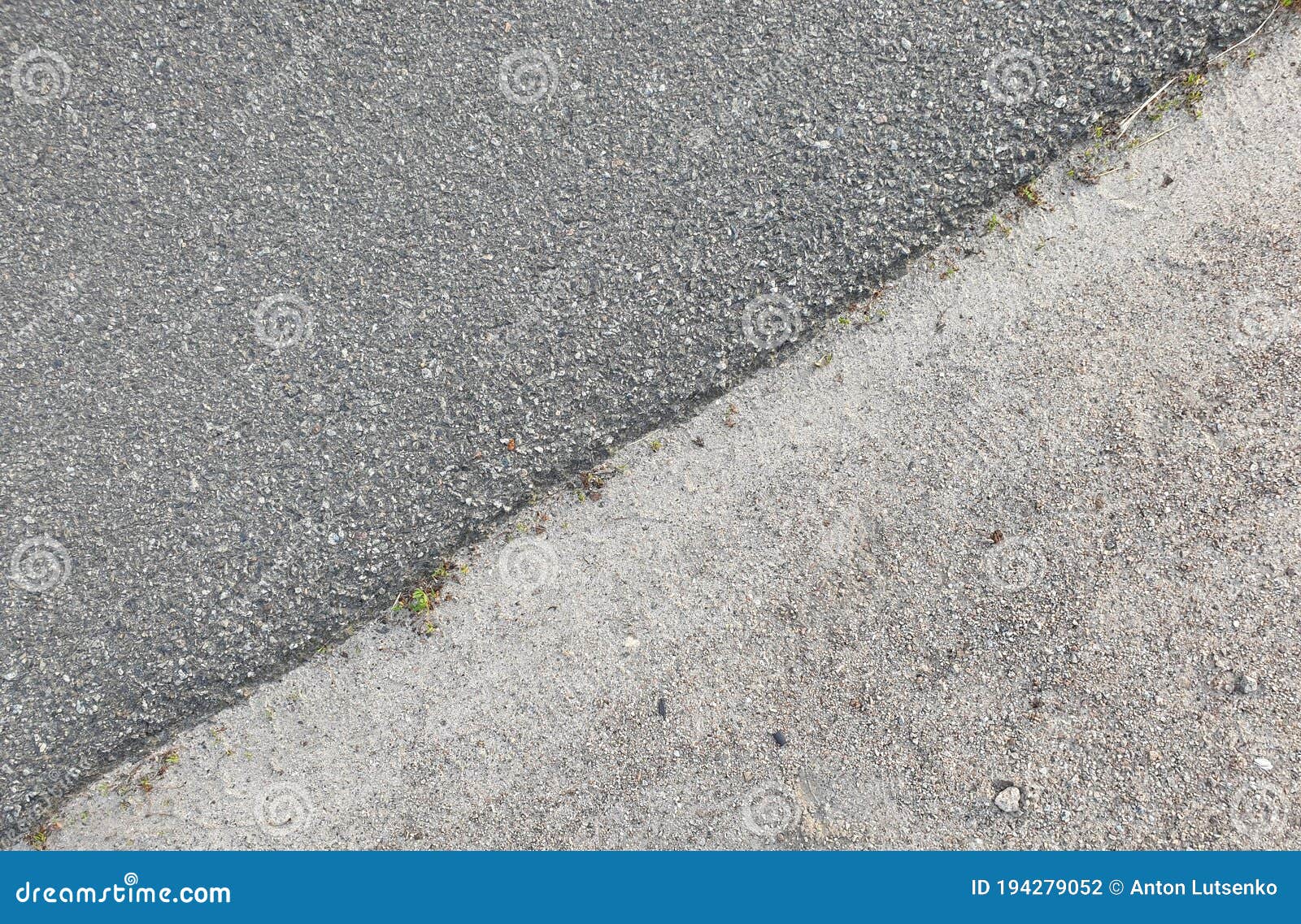 Background Asphalt Road Edge, Full Screen, Top View Stock Photo - Image ...