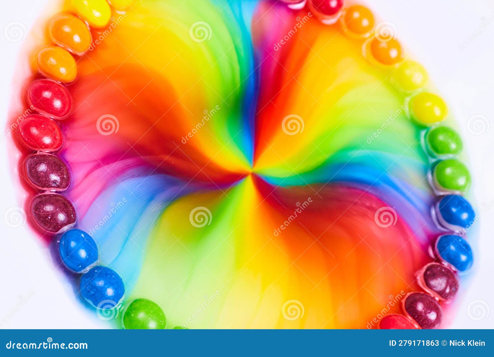 Circle Or Rainbow Swirl Of Colored Pencils On A White Background On The ...