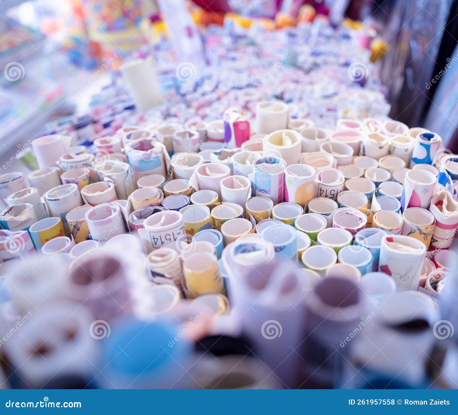 Background of Assorted Colored Wrapping Paper Set Stock Photo - Image ...